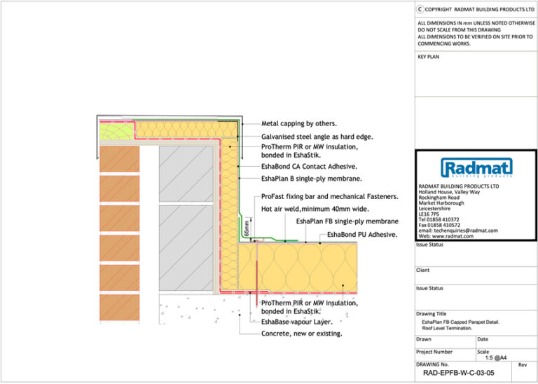 RAD-EPFB-W-C-03-05-EshaPlan-FB-Capped-Parapet-Detail-Roof-Level ...